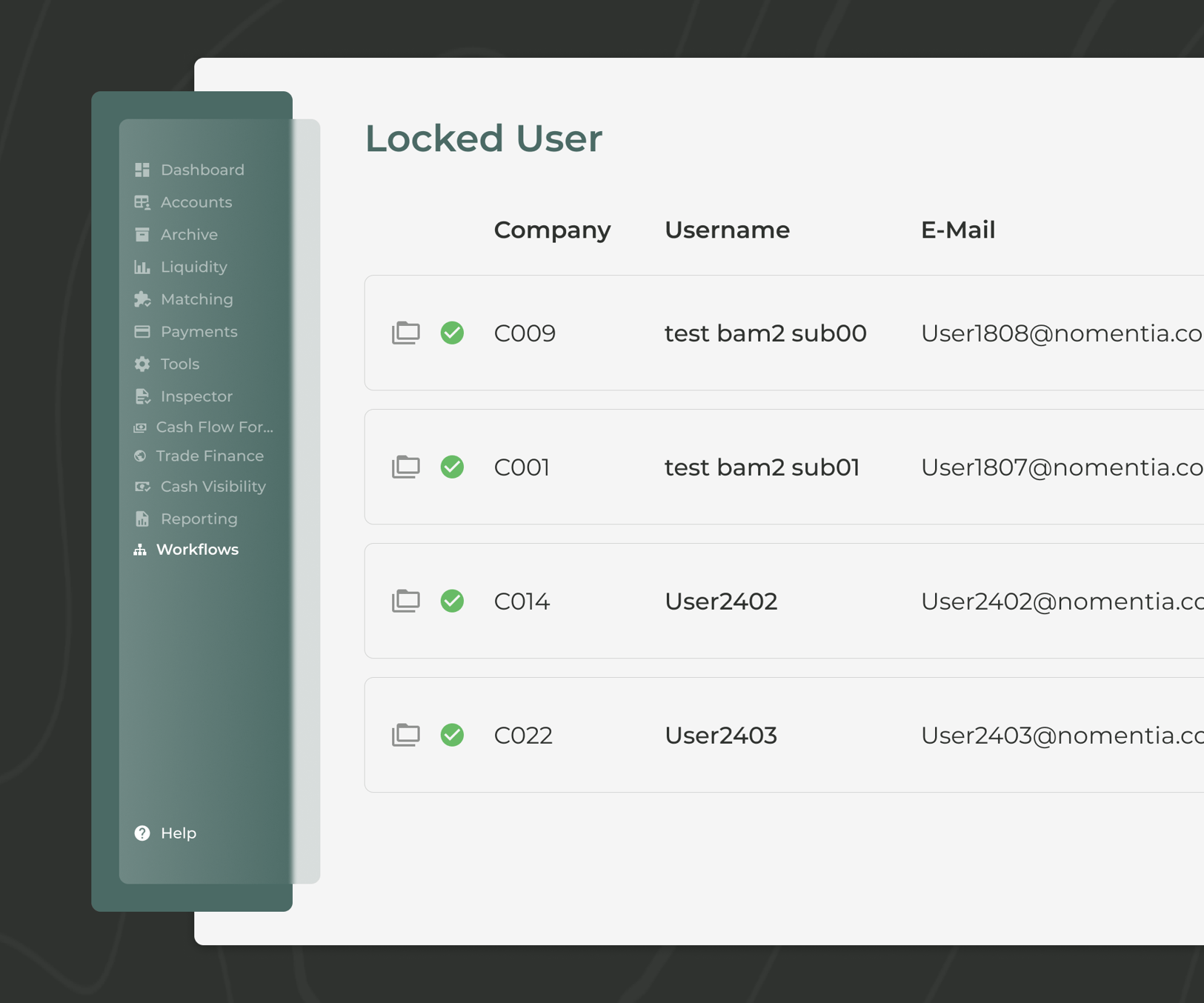 Nomentia Workflows | Automated Treasury Process Workflows